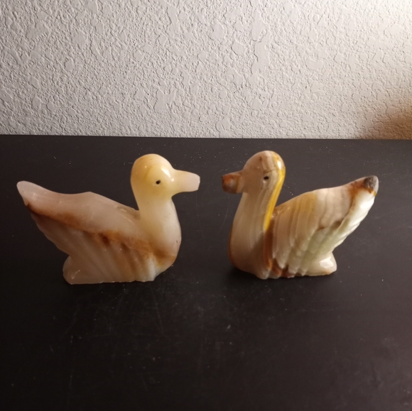 Accents | Solid Onyx 4 Duck Figurines Set Of 2 | Poshmark